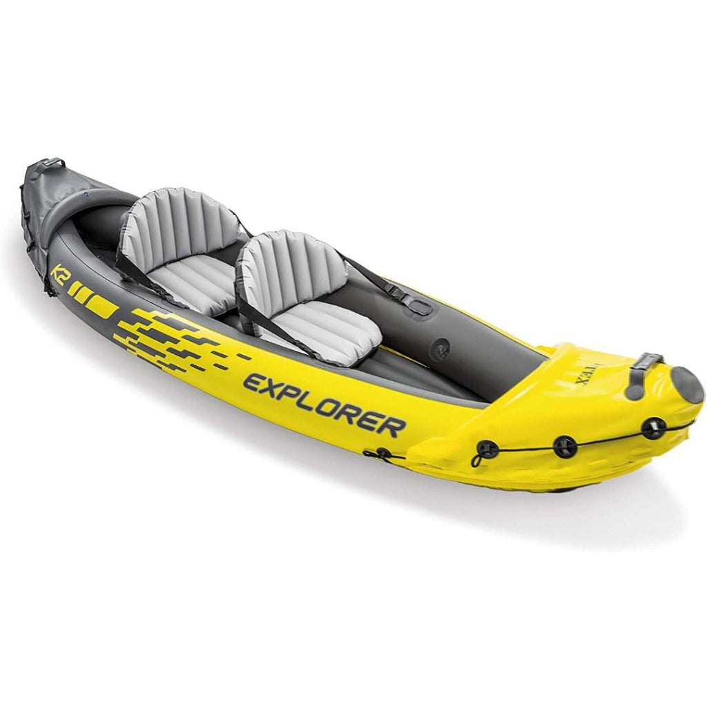 Intex Explorer K2 Kayak, 2-Person Inflatable Kayak Set Canoe Boat ...